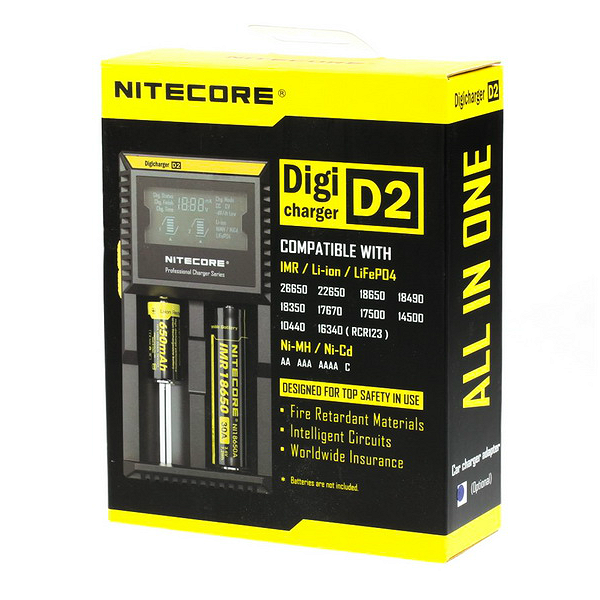 Nitecore D2 External Battery Charger - delirium